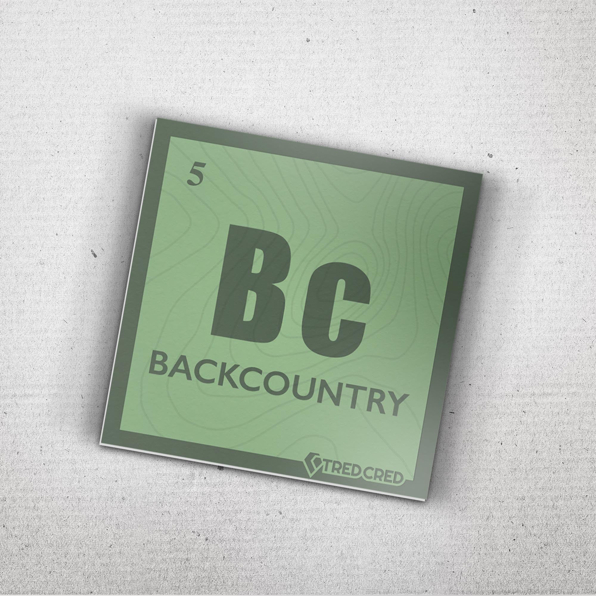 Sticker: Backcountry – Tred Cred